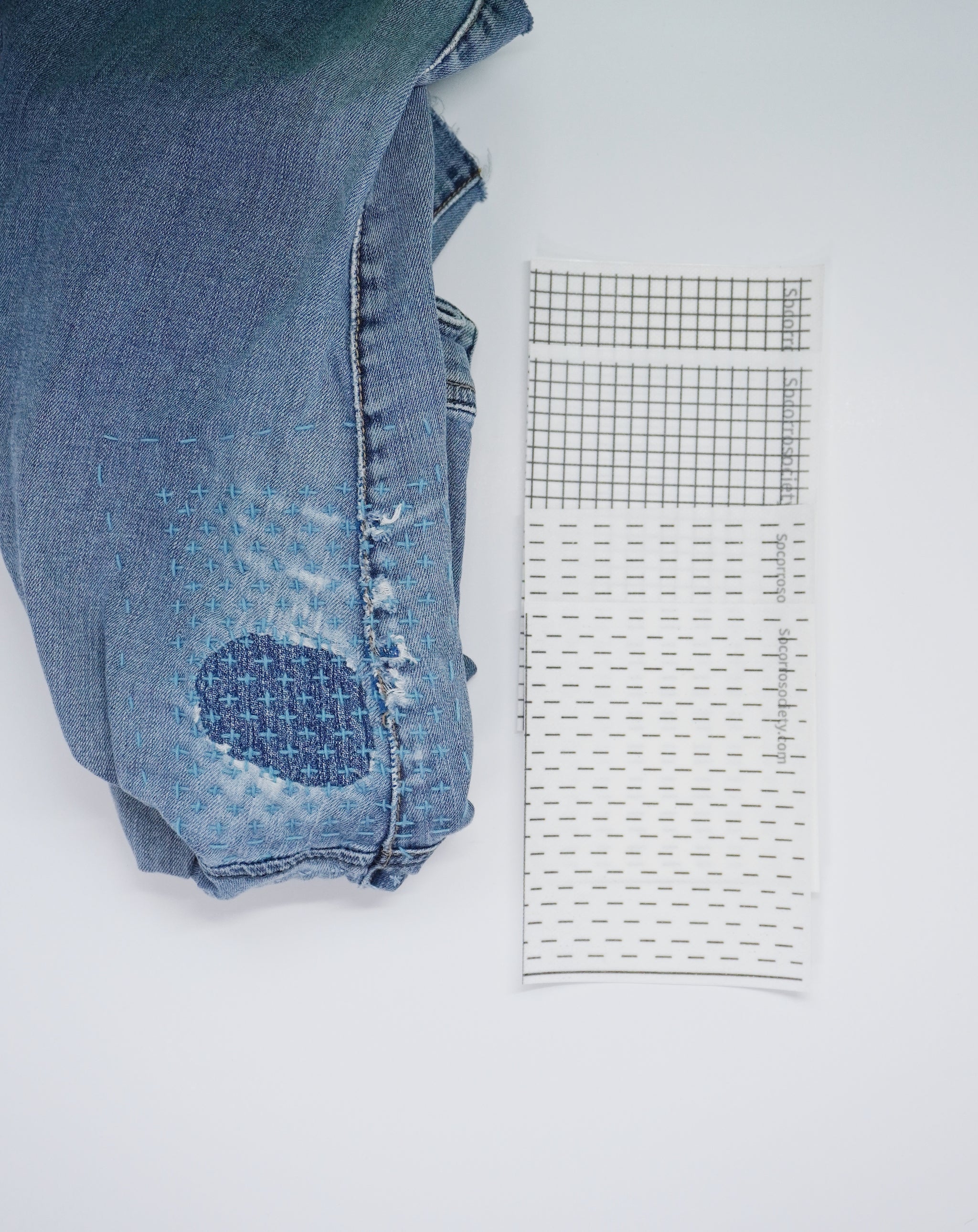Stick 'n Stitch Visible Mending Grids Starter Pack – Socorro Society